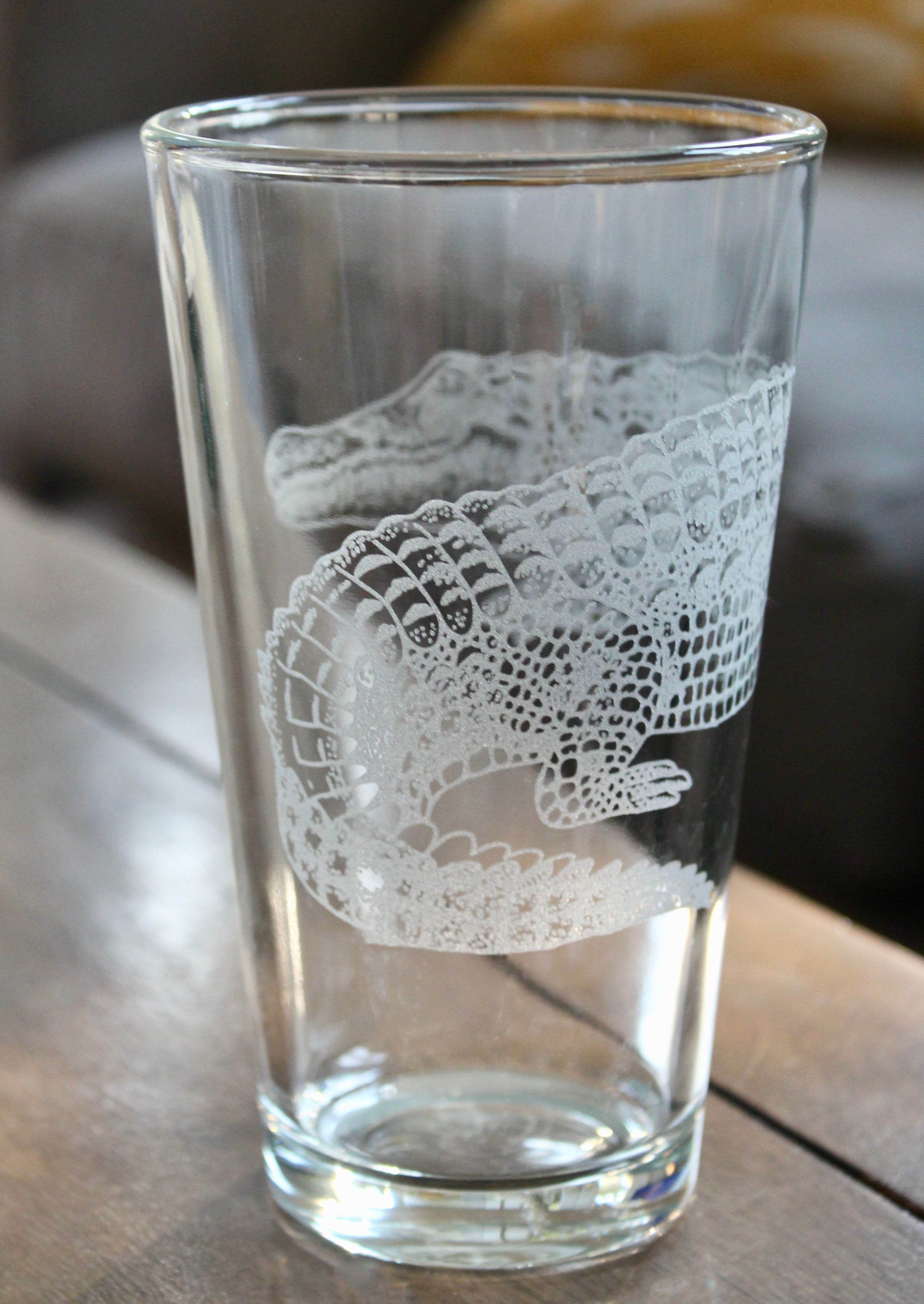 Alligator Engraved Glasses – HullSpeed Designs