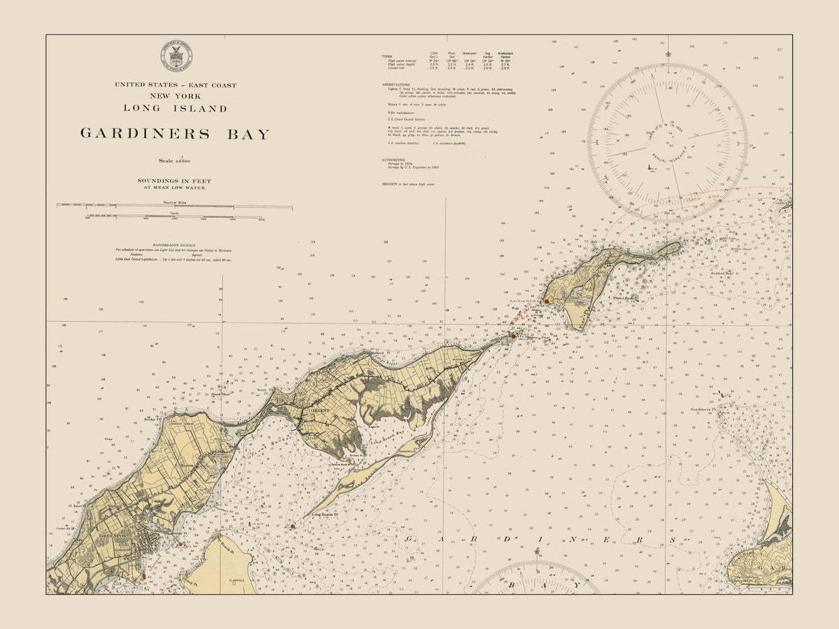 Gardiner's Bay - Orient Point Map – HullSpeed Designs