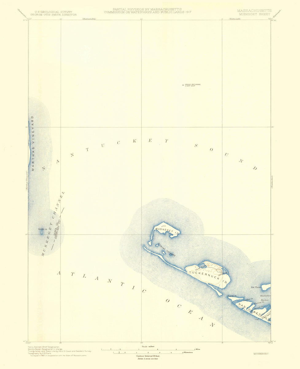 Muskeget Map - 1887 – HullSpeed Designs