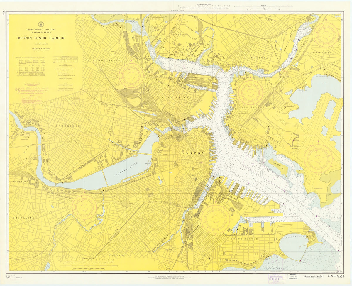 Boston Harbor Map - 1966 – HullSpeed Designs