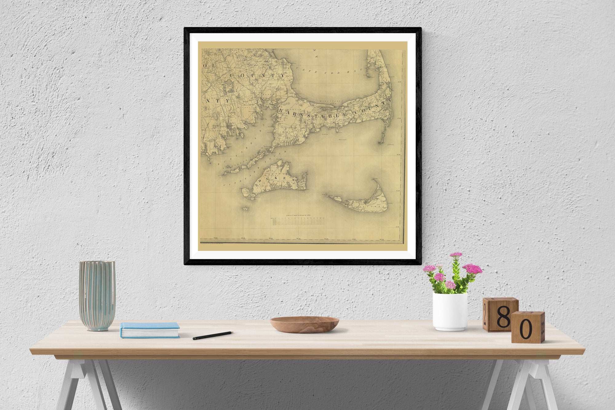 Cape Cod & Islands Map - 1844 – HullSpeed Designs