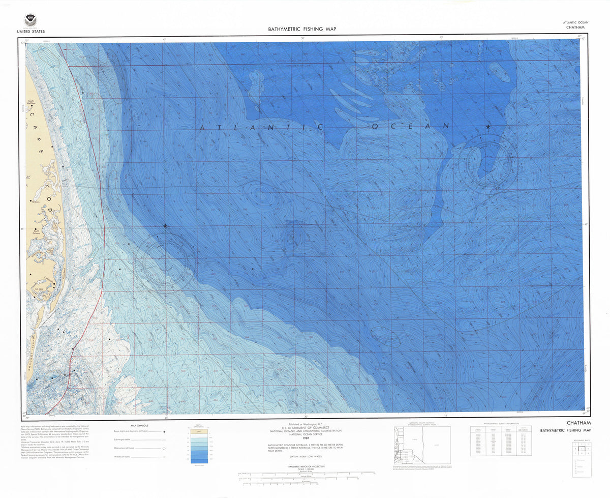 Chatham Cape Cod Bathymetric Fishing Map – HullSpeed Designs