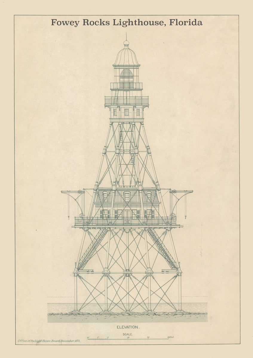 Fowey Rocks Lighthouse Plans (FL) – HullSpeed Designs