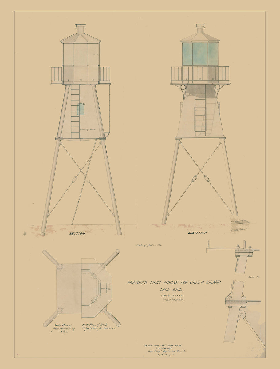 Green Island Lighthouse Plans - Lake Erie – HullSpeed Designs