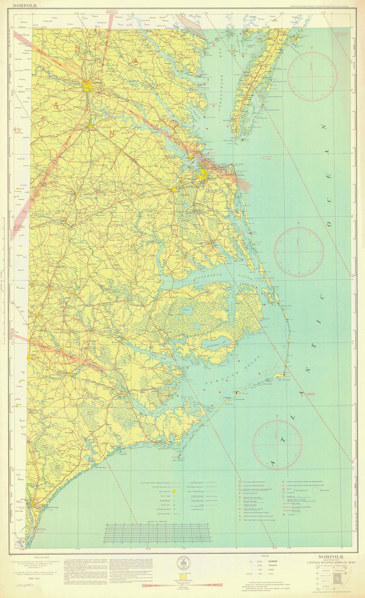 Norfolk Aeronautical Chart - 1935 – HullSpeed Designs