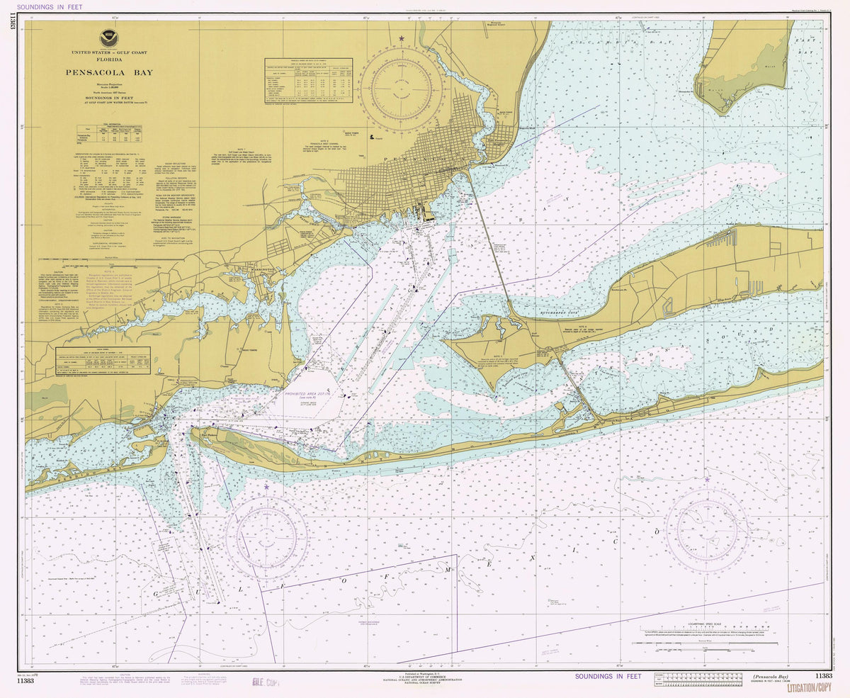Pensacola Bay Map 1978 – HullSpeed Designs