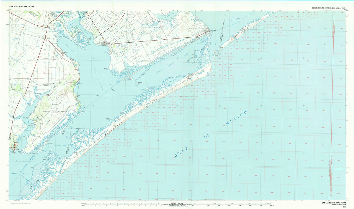 San Antonio Bay Map - 1983 – HullSpeed Designs