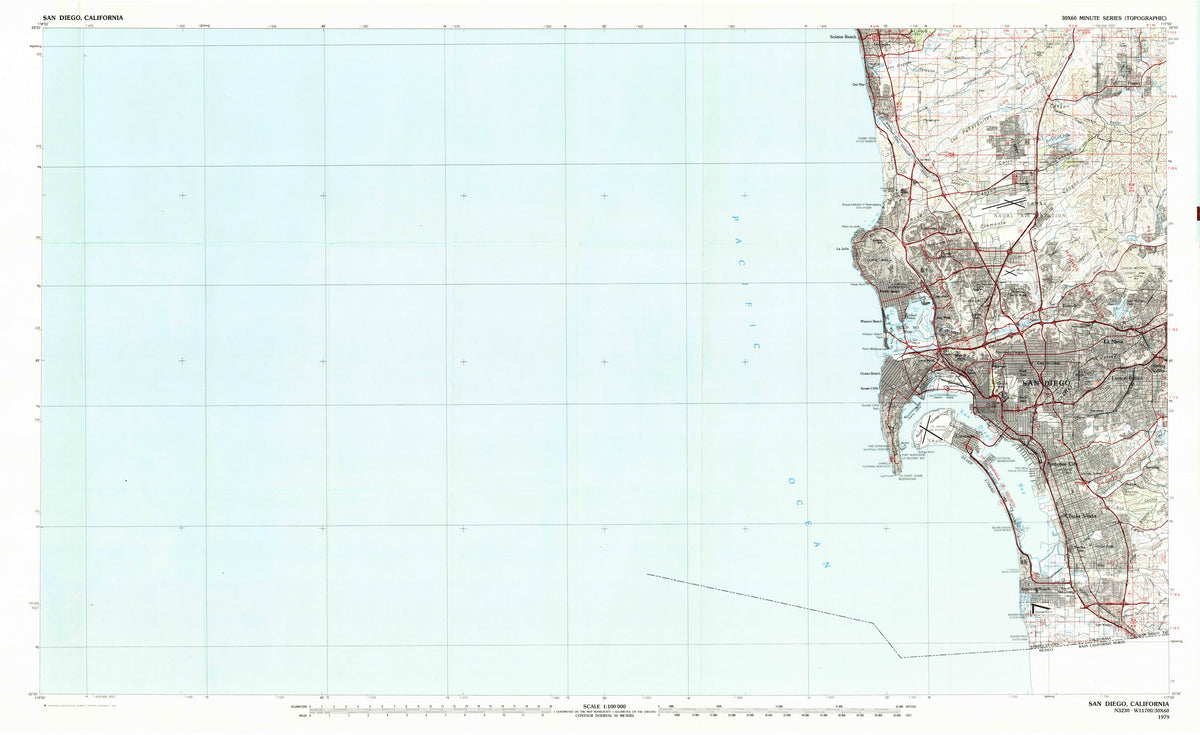 San Diego Topographic Map - 1979 – HullSpeed Designs