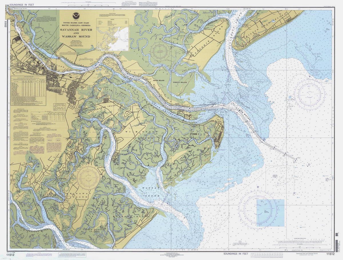 Savannah River & Wassaw Sound Map - 1997 – HullSpeed Designs