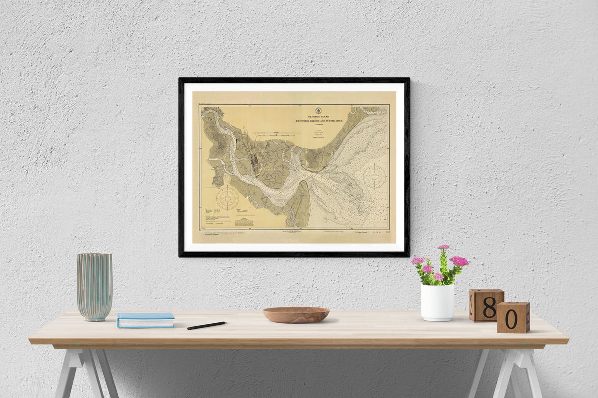 St. Simons Sound Map 1925 – HullSpeed Designs
