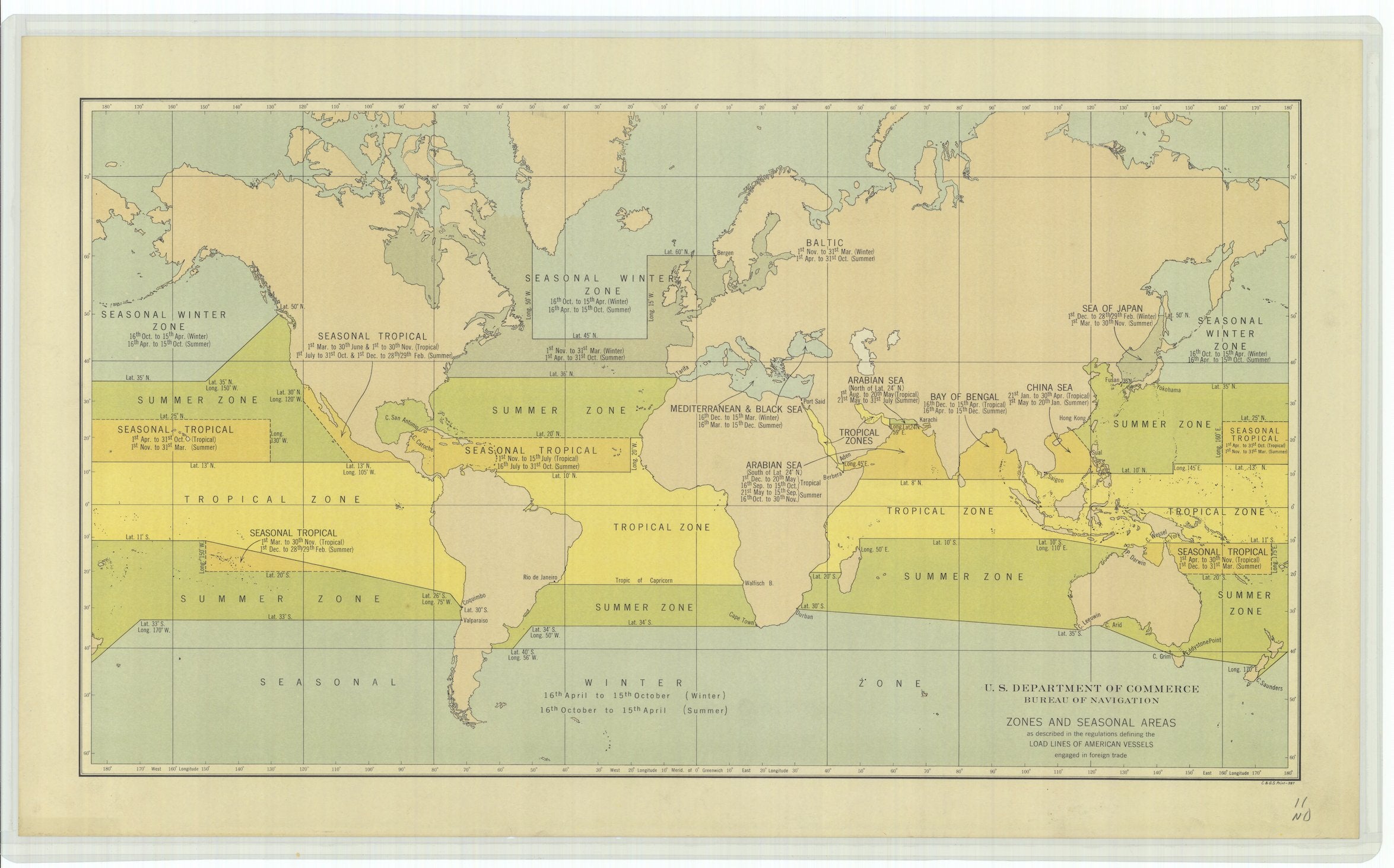 World Map of Seasonal Zones – HullSpeed Designs